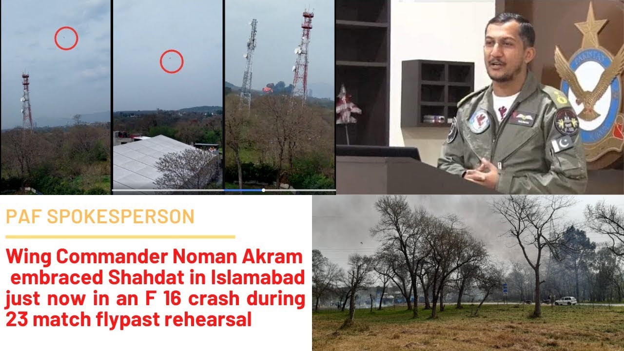 Wing Commander Noman Akram embraced Shahdat in Islamabad just now in an ...