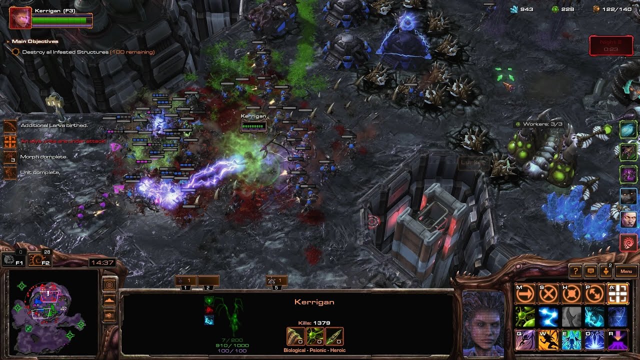 SC2 Co-Op Dead of Night, Sarah Kerrigan Play [Prestige : Malevolent ...