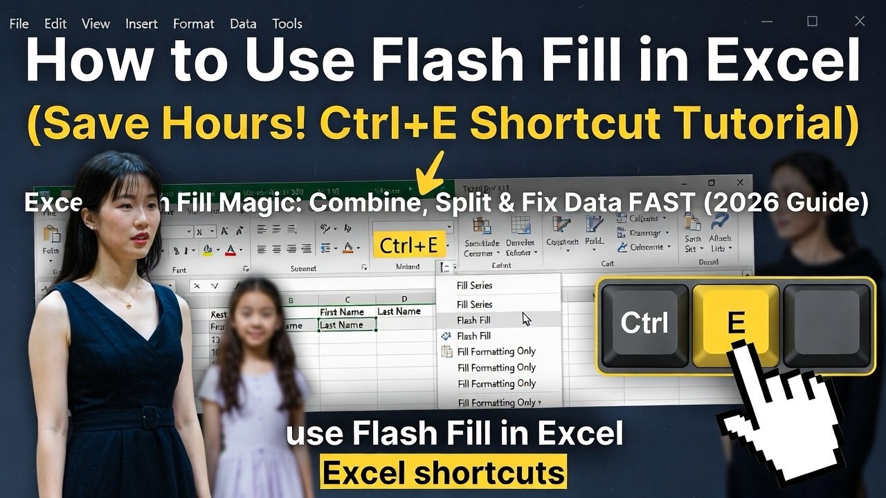 How to Use Flash Fill in Excel (2026) – Magic Data Cleanup with Ctrl ...