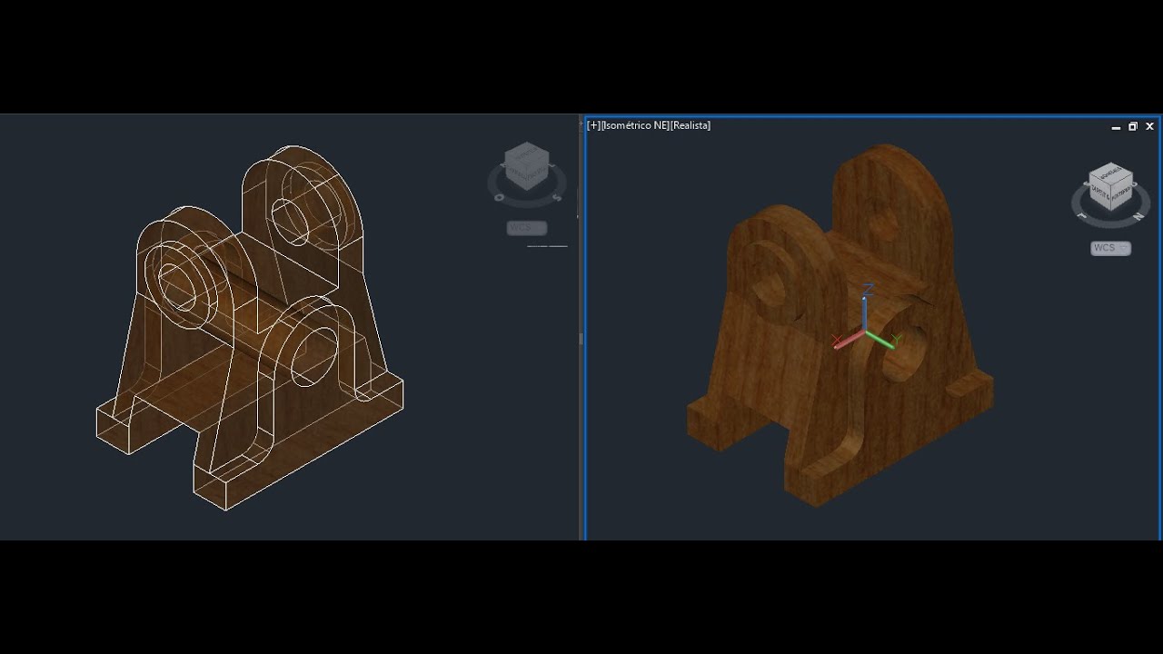 Modelagem 3D AutoCAD - Modelo 1 (Parte 3/3) - YouTube