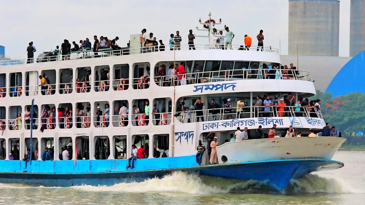 ইলিশাতে সবচেয়ে গতিময় সার্ভিস দিচ্ছে এম ভি সম্পদ | MV Sompod launch - YouTube