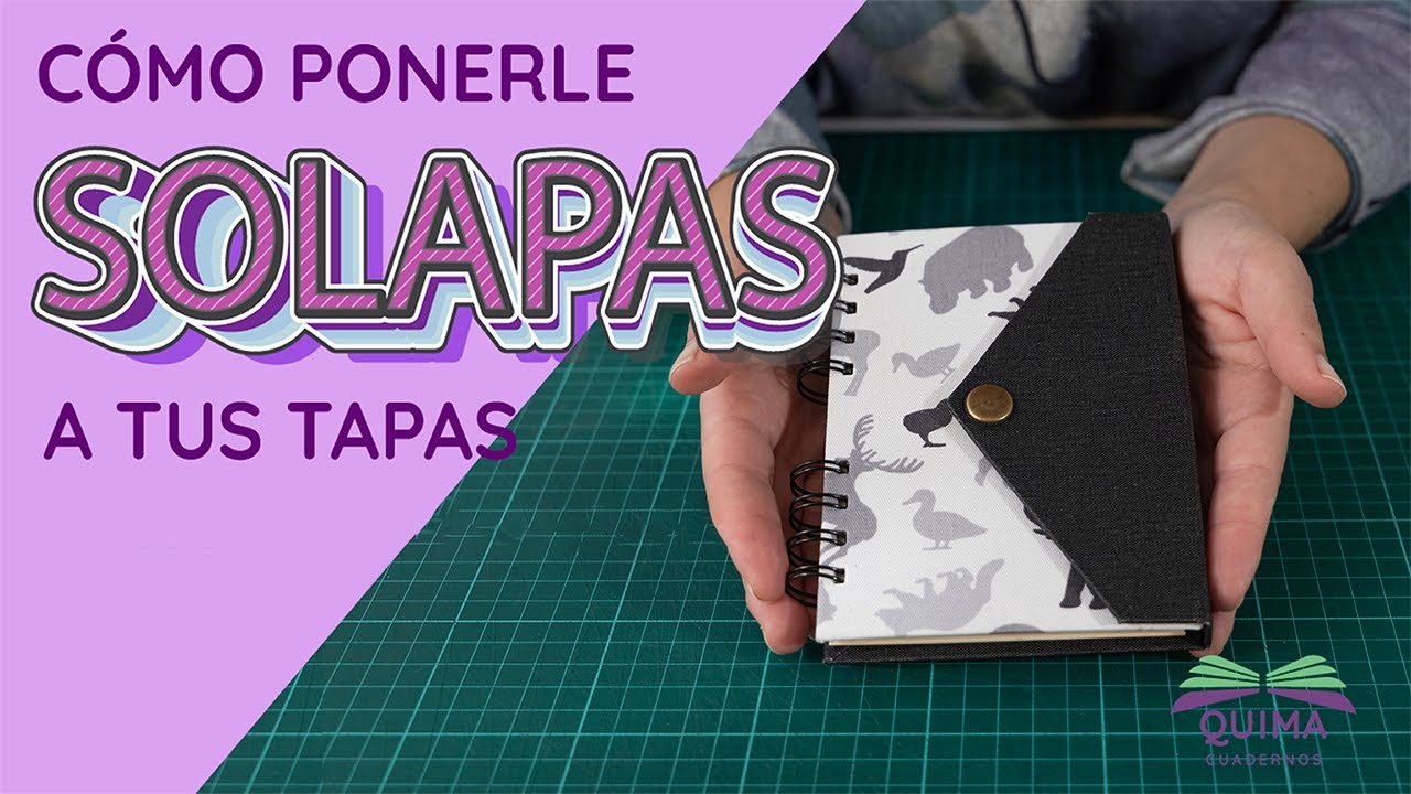 📒📗📘Cómo hacer una tapa con solapa para tu cuaderno artesanal - Paso a ...