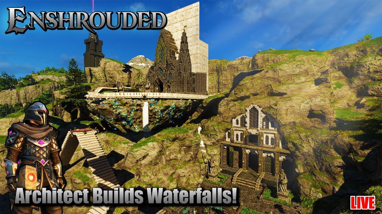 Architect Builds Epic Waterfalls | Enshrouded’s HUGE New Update! - YouTube