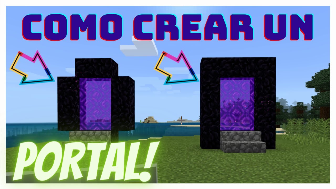 COMO CREAR UN PORTAL DEL INFRAMUNDO O NETHER | MODO SUPERVIVENCIA | # ...