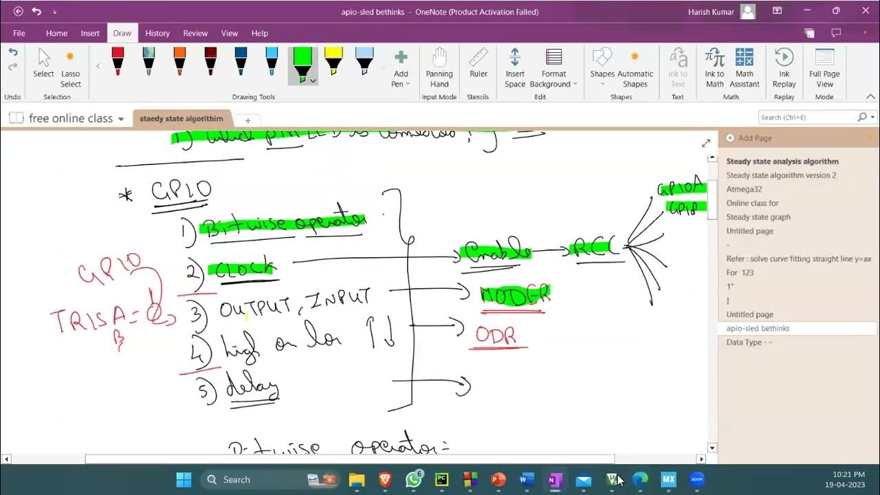 Class 4 Part 2 Bitwise operator explanations GPIO programming using bitwise operator - YouTube