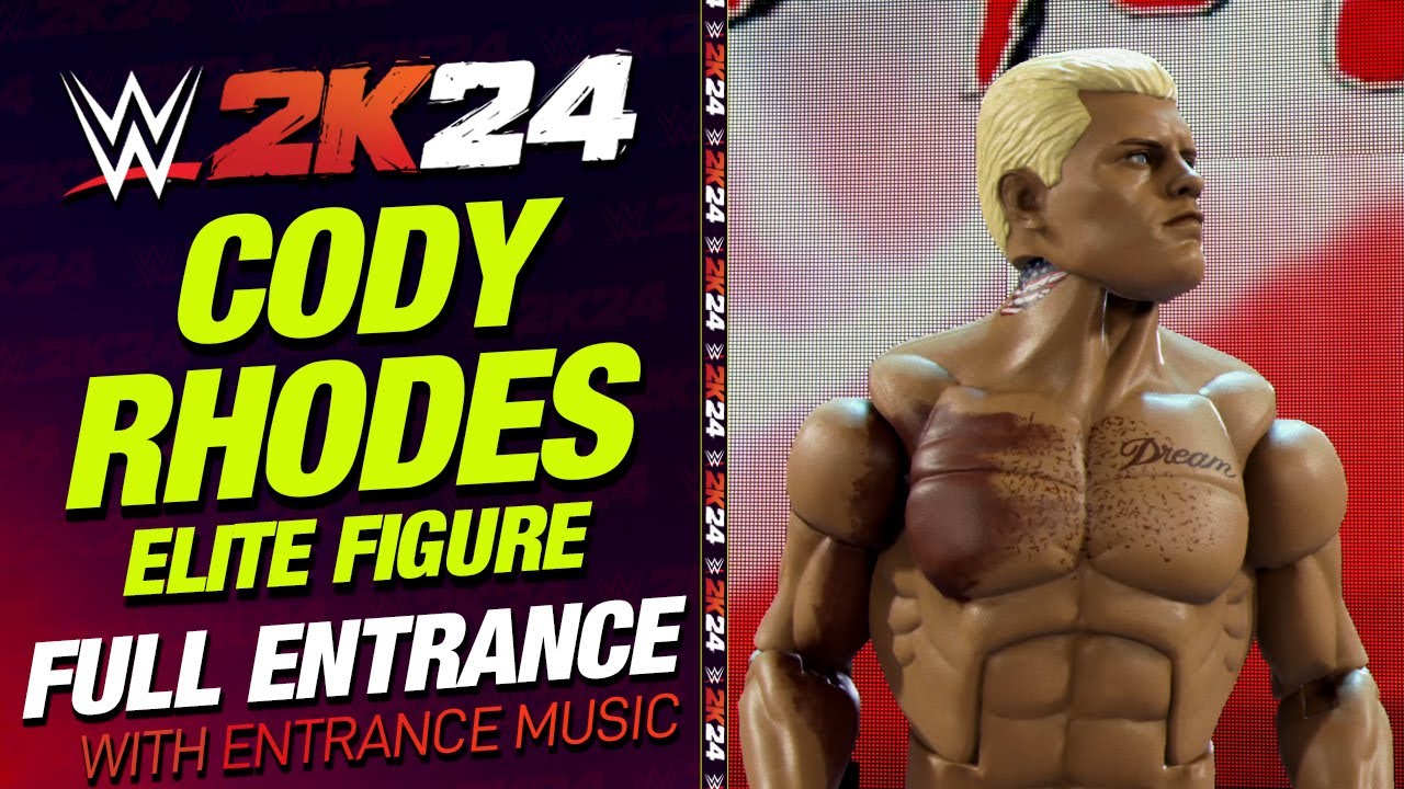 CODY RHODES ELITE FIGURE WWE 2K24 ENTRANCE - #WWE2K24 CODY RHODES ELITE ...