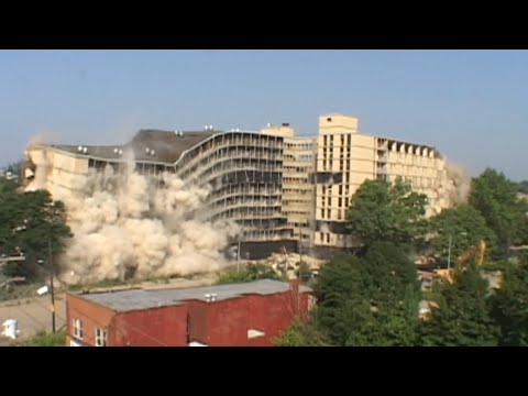 Auburn Towers Implosion - Controlled Demolition, Inc. - YouTube