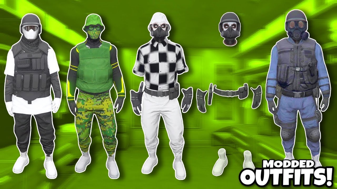 NUEVO TOP 5 CONJUNTOS HACKERS SIN MOD MENU MODDED OUTFIT GTA 5 ONLINE ...