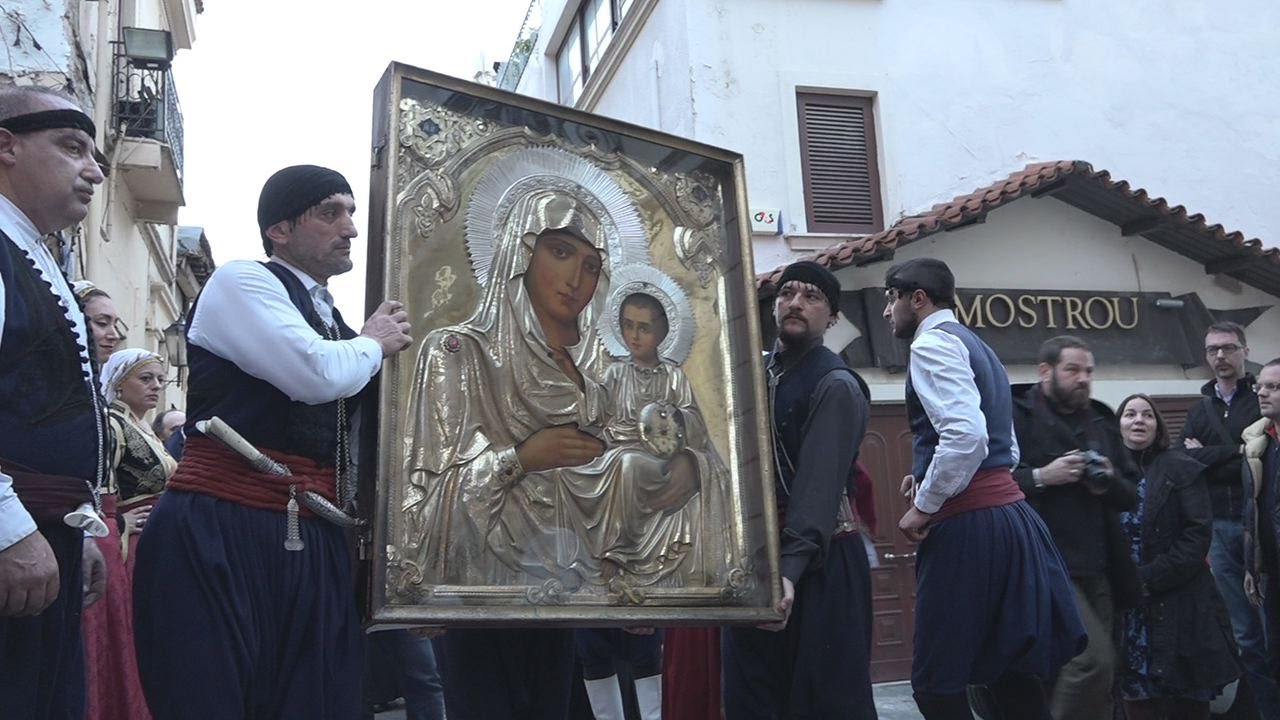 Άφιξις της Ιεράς Εικόνος της Παναγίας της Ιεροσολυμιτίσσης στην Αθήνα ...
