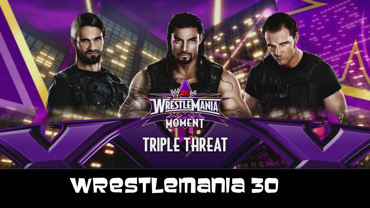 WWE 2K14: The Shield Triple Threat Match - YouTube