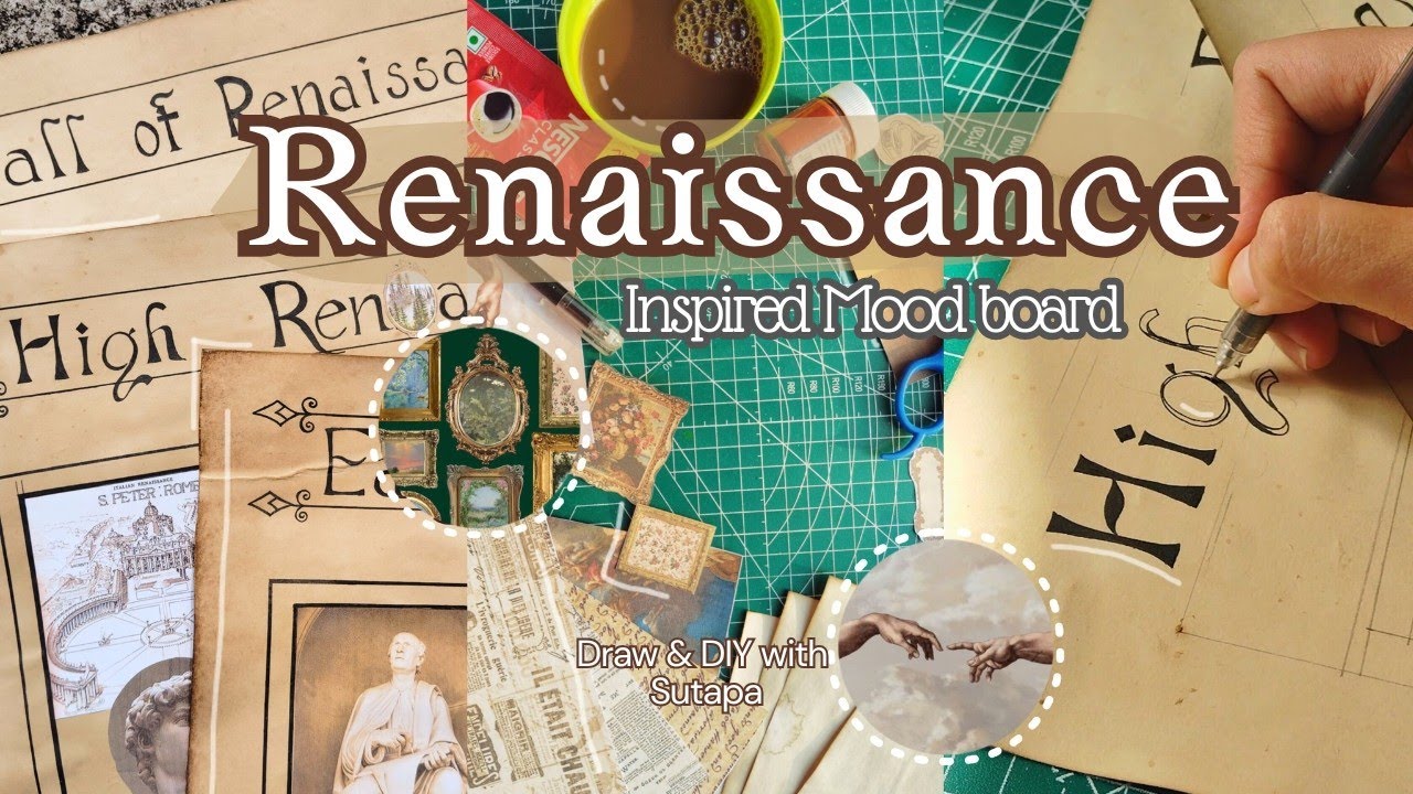 RENAISSANCE inspired collage🕰️: college Assignment , Vintage paper📜 ...
