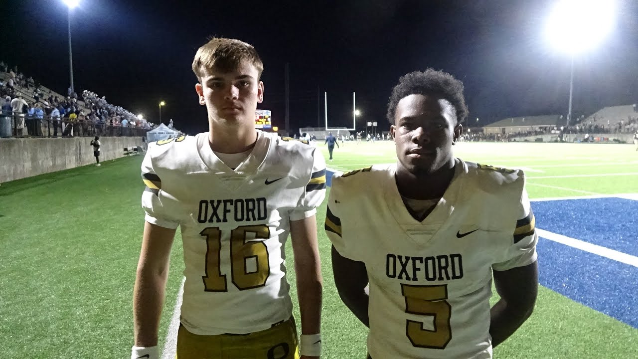 Mason Mims, Jaydon Thomas lead Oxford past James Clemens 14-7 in ...