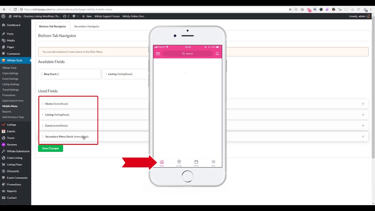 02 App Bottom tab settings - YouTube