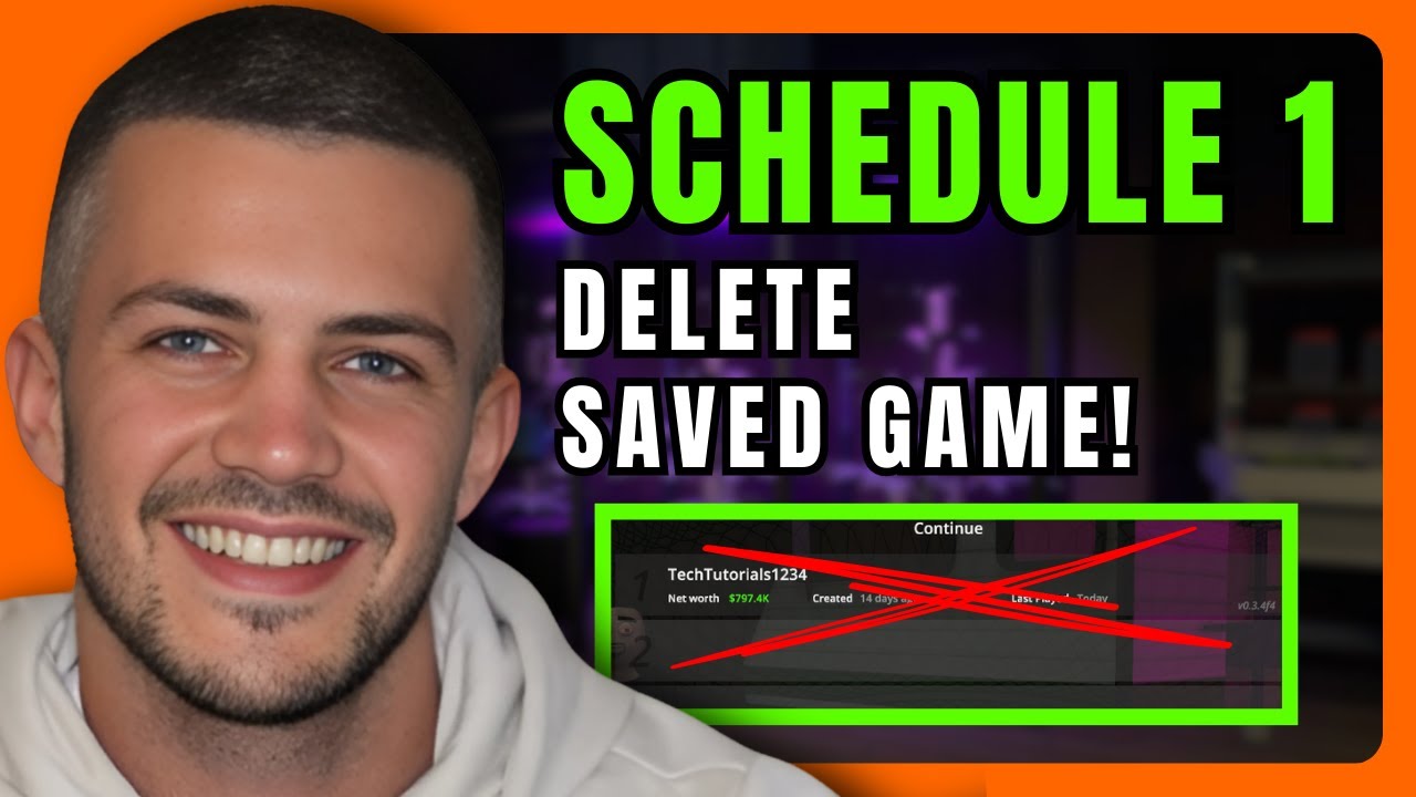 How To Delete Save File on Schedule 1 Game (Step By Step) - YouTube