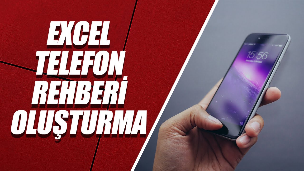 EXCEL TELEFON REHBERİ OLUŞTURMA (.VCF) - YouTube