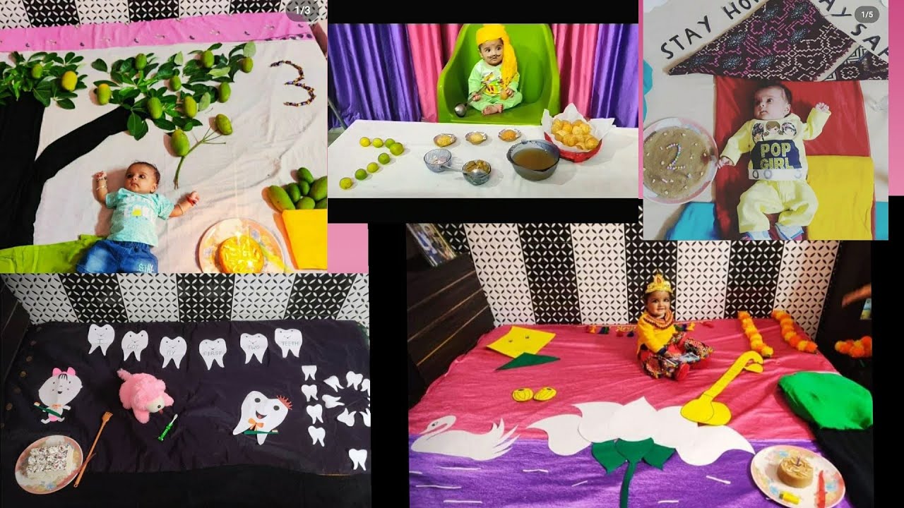 12 month birthday theme ideas# month wise birthday ideas#baby ...