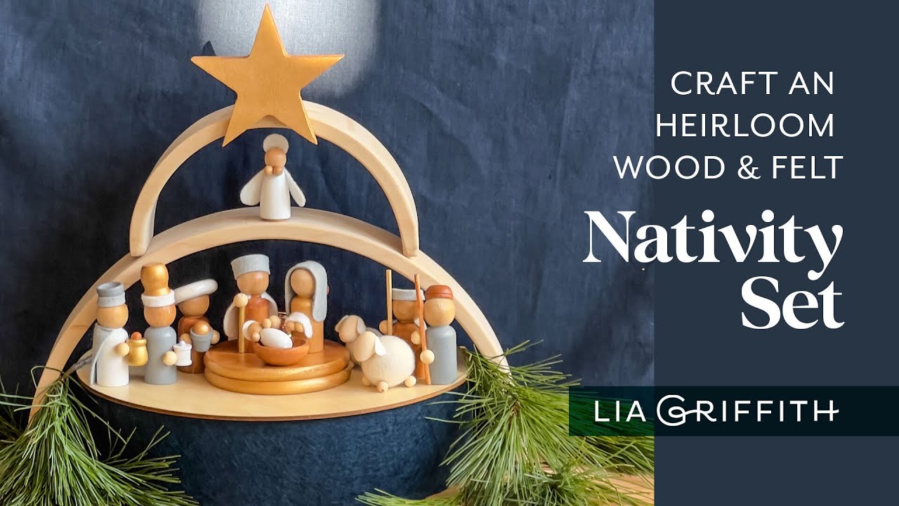 How to make your own wood nativity set - 12 Days of Craftsmas - YouTube