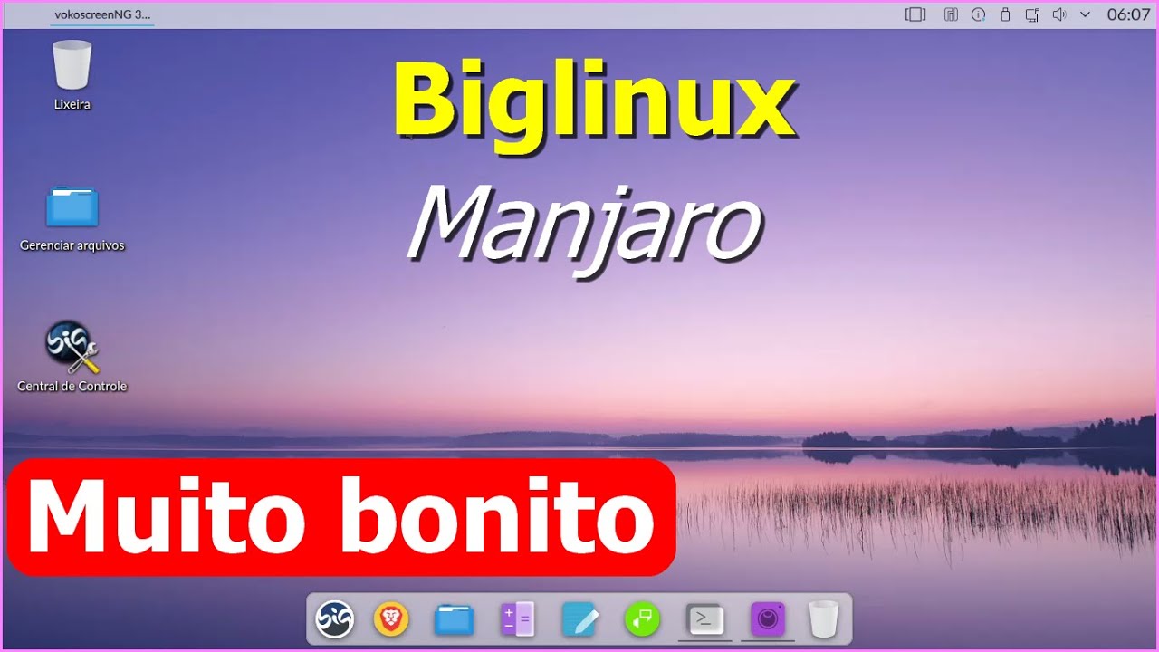 Biglinux Manjaro. Distro Brasileira KDE. Estável, completa, leve, bonita e rápida - YouTube