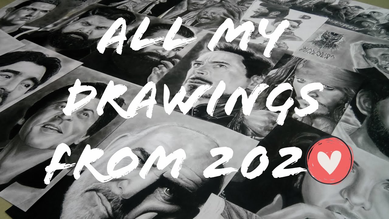 Rewinding 2020 | All my drawings from 2020 - YouTube