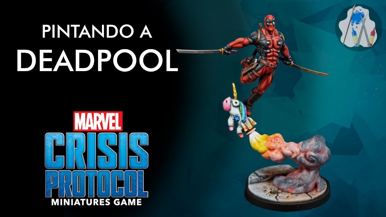 Pintando a Deadpool para Marvel Crisis Protocol / Painting Deadpool for ...