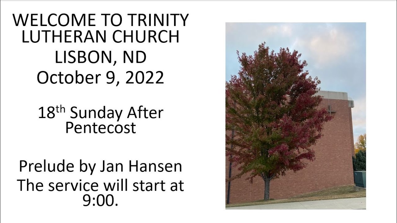 October 9, 2022 - 18th Sunday after Pentecost - YouTube