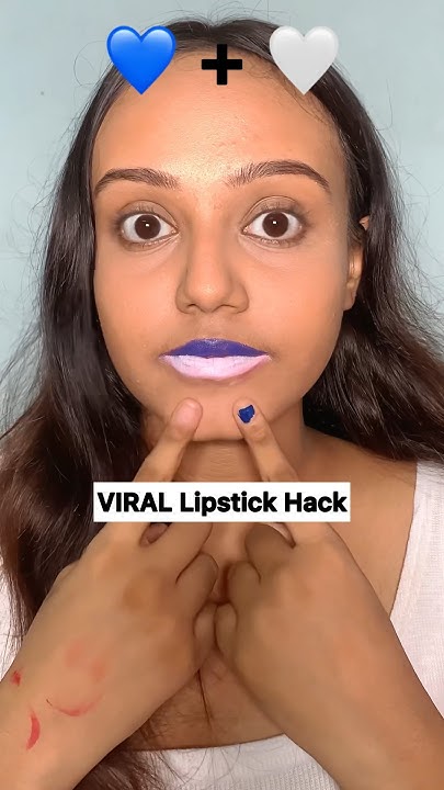 Shorts Viral Lipstick Hack 💙🤍lipstick Mixing🤯 Viral Shortsfeed Hacks