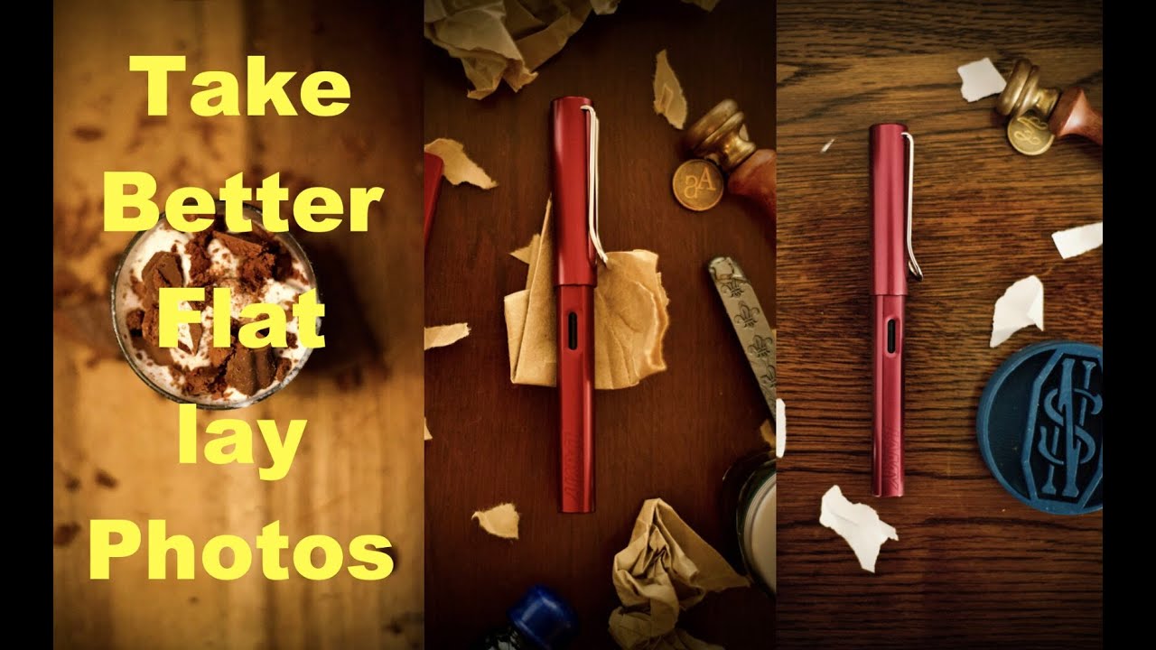 How To Take Good Flat lay Photos - YouTube