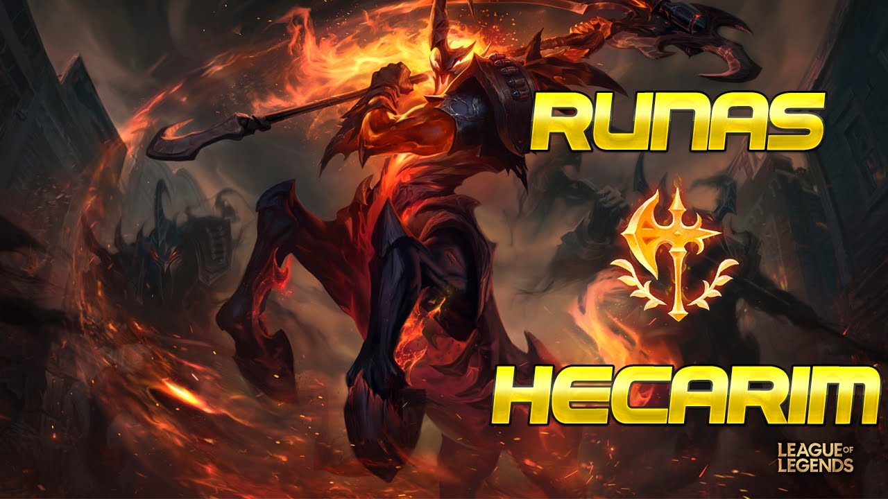 🔥 MEJORES RUNAS PARA HECARIM 🔥 FULL AD, BUILDS, COUNTERS JUNGLA 2020 ...