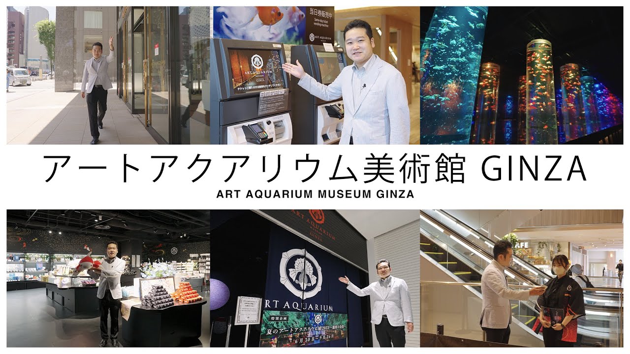 アートアクアリウム美術館GINZA ｜ ART AQUARIUM Museum Walking Tour - Tokyo Japan 4K - YouTube