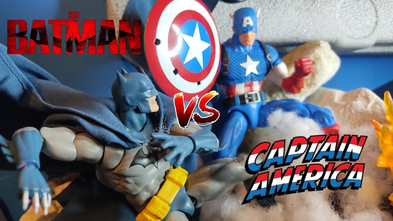 BATMAN vs CAPTAIN AMERICA STOP MOTION FIGHT PART 1 #batman #stopmotion ...