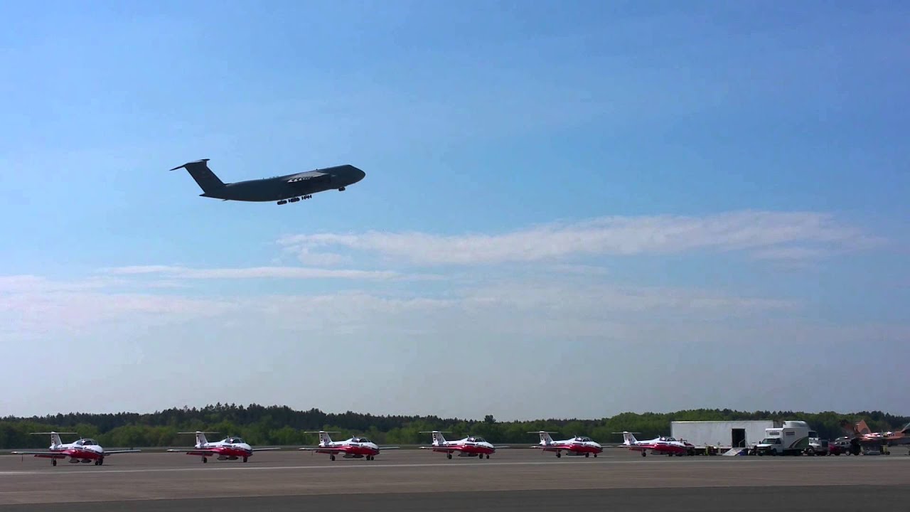 C-5 galaxy TAKE OFF from Westover Reserve Base - YouTube