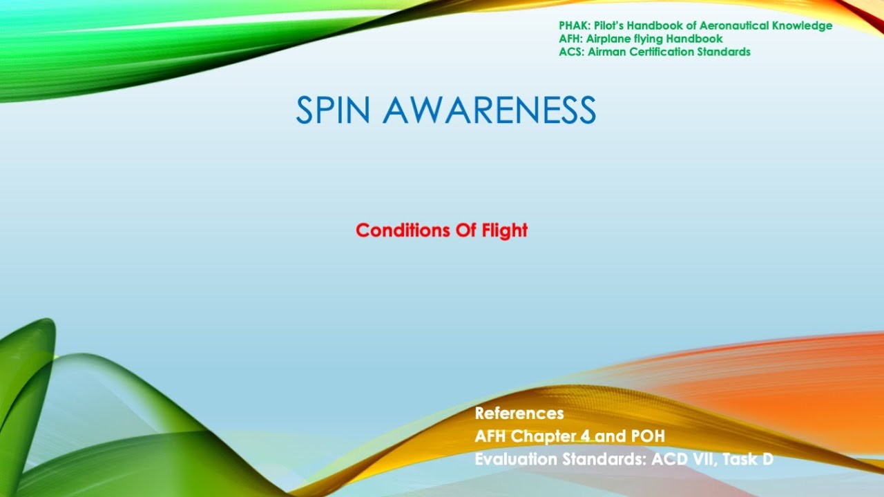 Private Pilot License Spin Awareness - YouTube