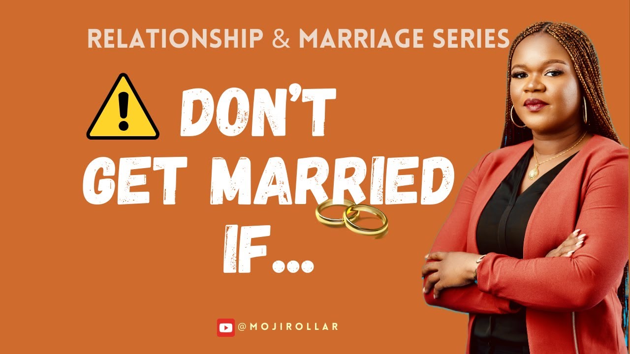 6 Reasons You Should Not Get Married - YouTube