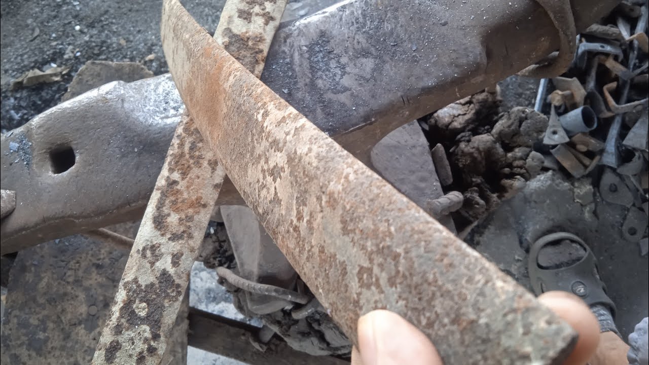 Forging a 1941 Willys MB jeep leafspring - YouTube