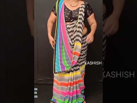 Different style Saree draping | Fat Aunty Saree Wearing Style 