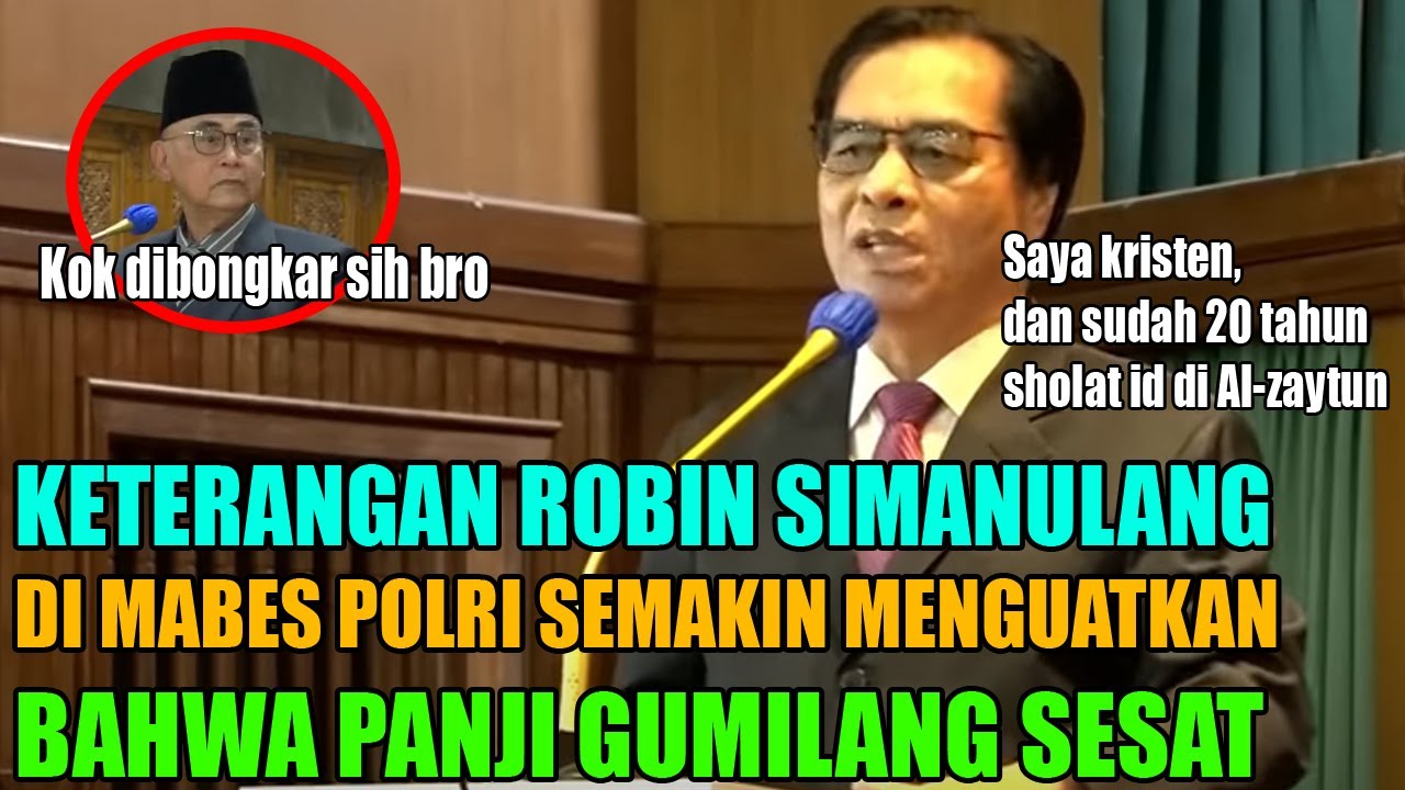 ROBIN SIMANULLANG : SAYA KRISTEN, DAN SUDAH 20 TAHUN BERCAMPUR IBADAH DENGAN PONPES AL ZAYTUN ...
