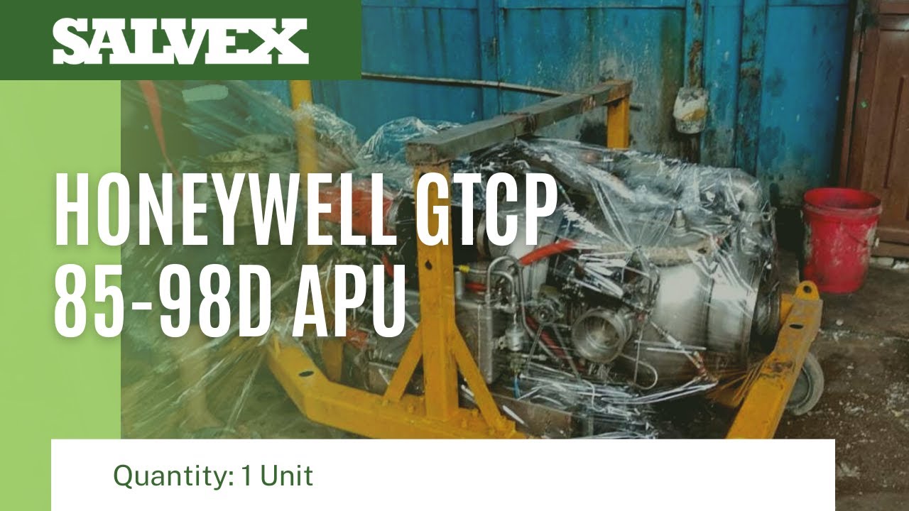 Current Sale - Honeywell GTCP 85-98D APU (1 Unit) - YouTube