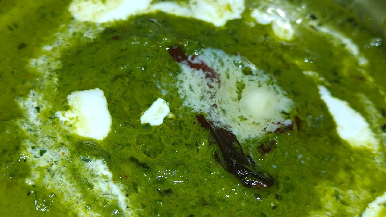 Butter Cream Palak Gravy | Simple Palak Sabzi - YouTube
