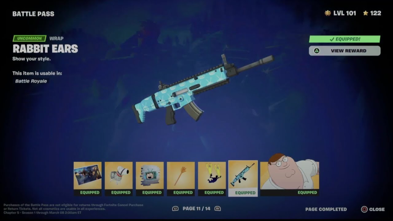 How to Unlock Rabbit Ears Wrap in Fortnite | Battle Pass Page 11 - YouTube
