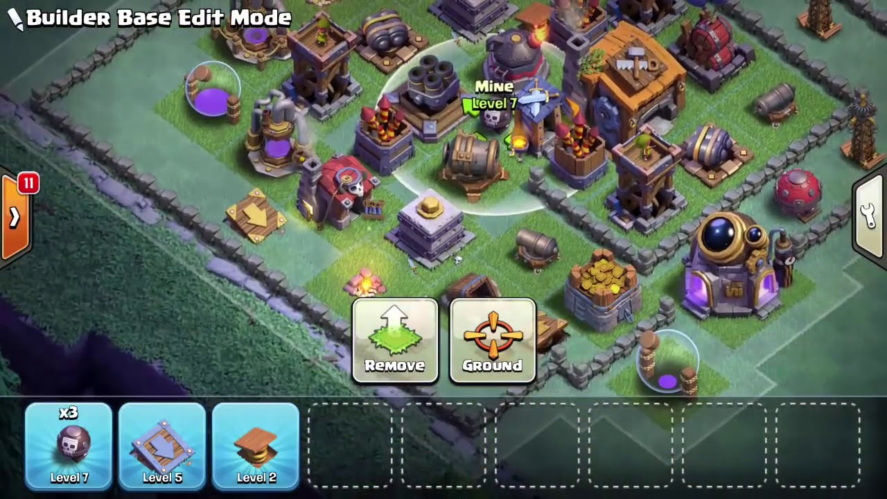 TOP 3 BEST Builder Hall 7 Base +5800 Trophy!! CoC BH7 Builder Base 7 ...