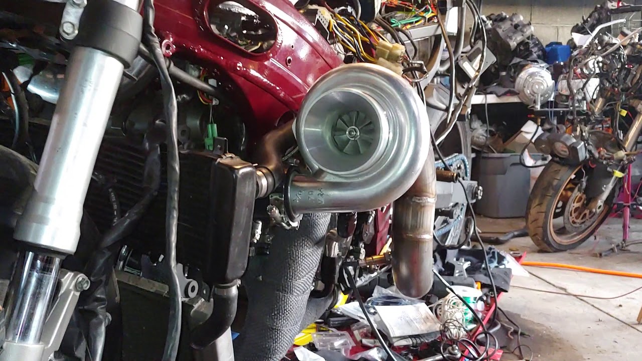 Big turbo tl1000r idle - YouTube