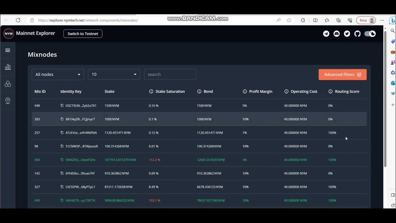 NYM Wallet and delegate mixnode - YouTube
