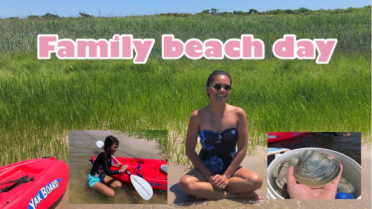 Family beach day|| Tanning day|| MRS:B - YouTube