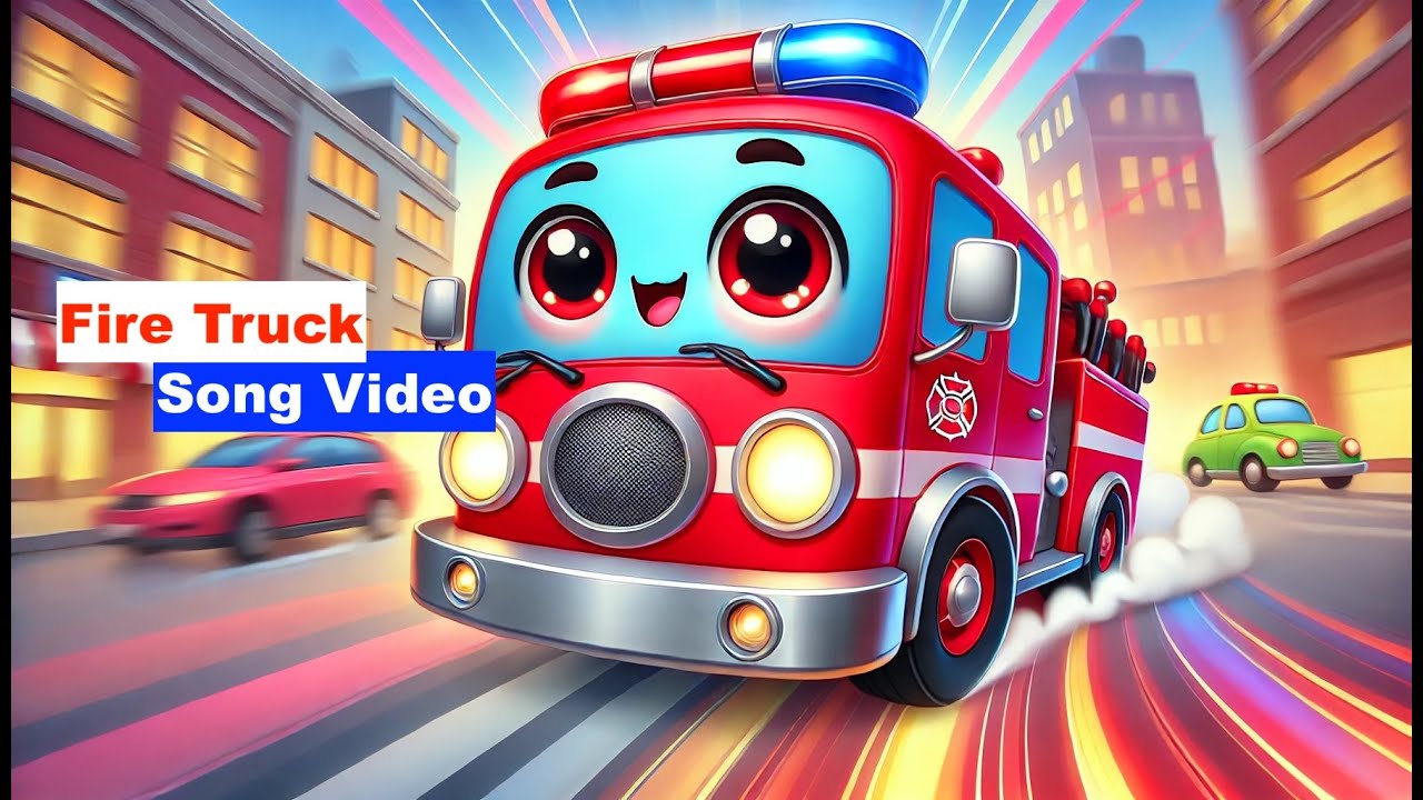Epic Red FireTruck Song for Kids: Fun Fire Engine Adventure & Nursery ...