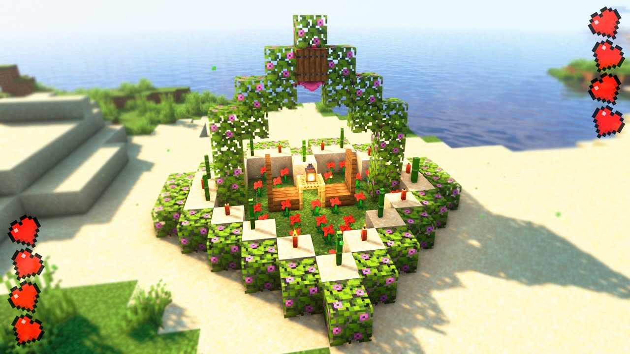 Bonita Idea de Cita para San Valentín | Minecraft Tutorial Simple - YouTube