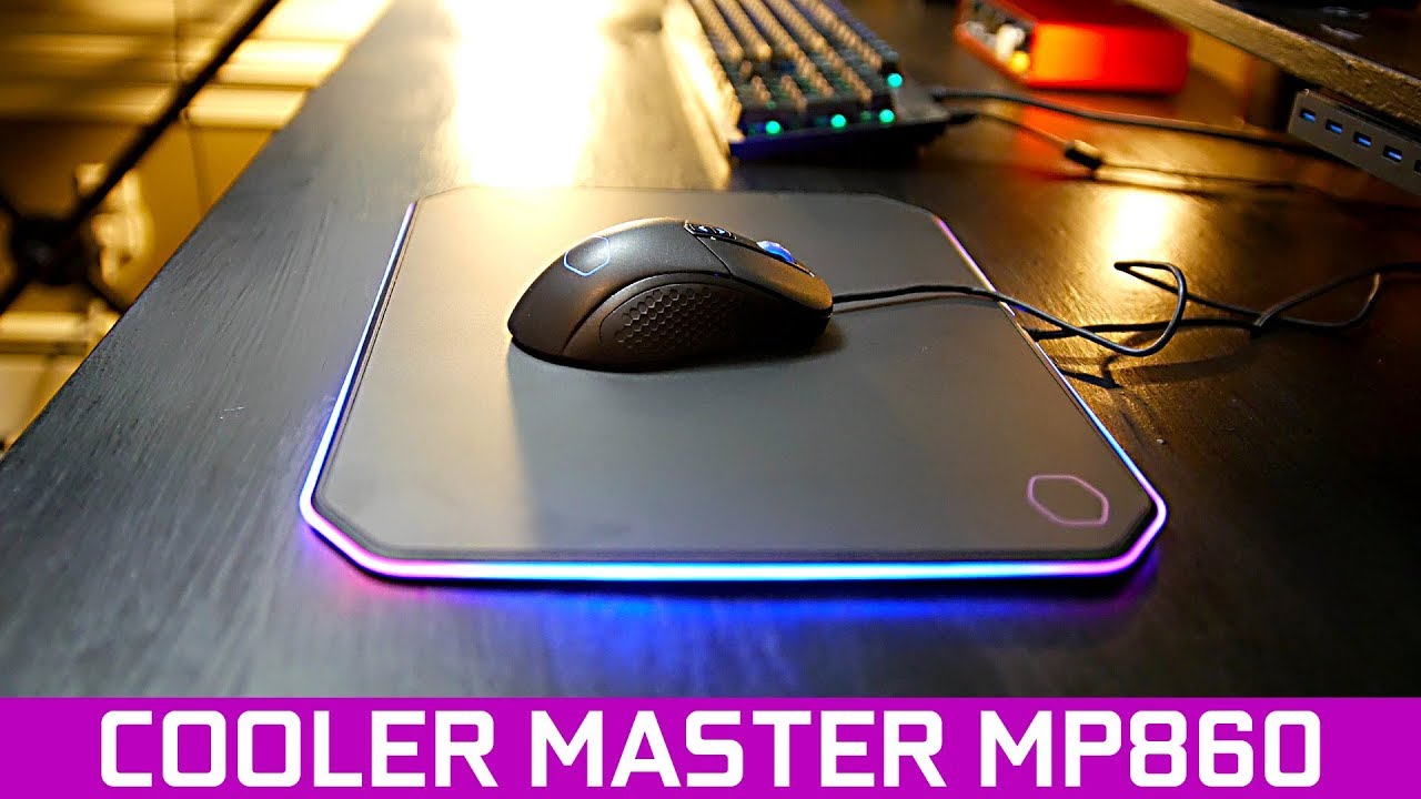 Dual Surface RGB Mouse Pad - CoolerMaster MP860 - YouTube