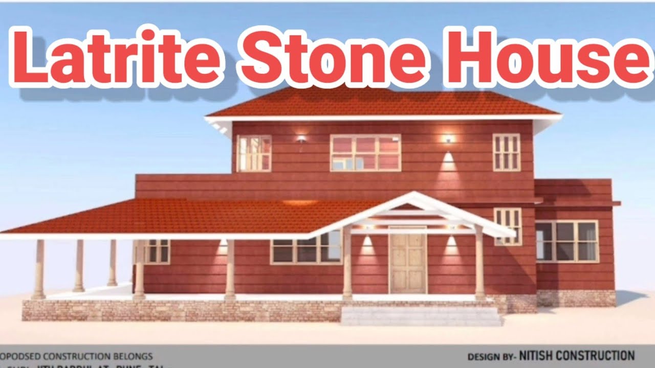 Latrite Stone House design - YouTube