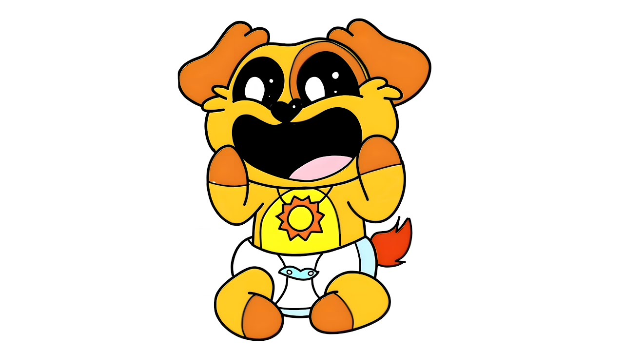 How To Draw Baby Dogday Easy | Happy Dogday | Poppy Playtime 3 - YouTube