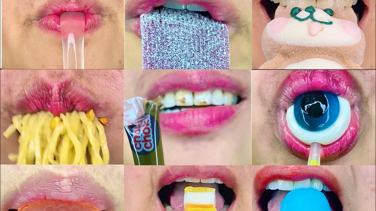 MUKBANG ASMR best clip collection Eating a wide variety of foods eating ...