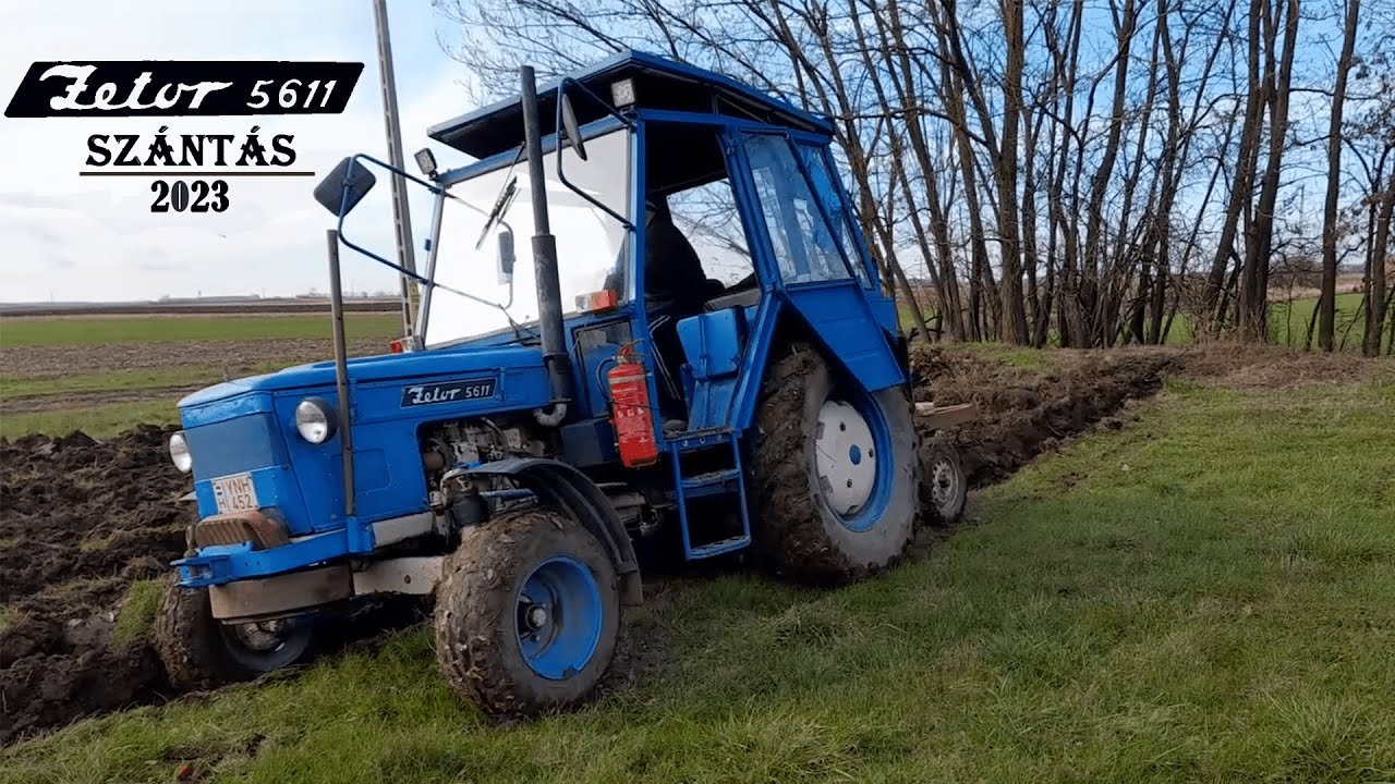 Zetor 5611 Szántás 2023 | Kertek szántása Zetor 5611 traktorral - YouTube